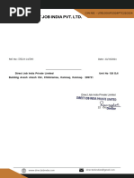 Esi & PF Declaration Letter | PDF