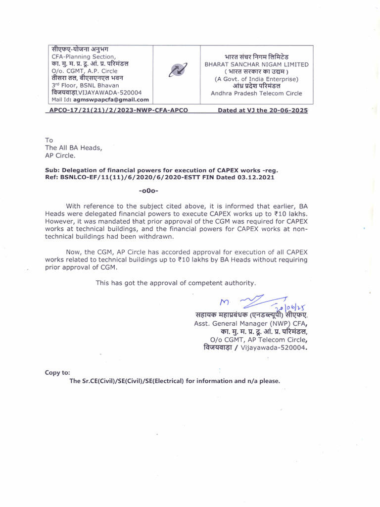 Delegation Powers To BA Heads | PDF