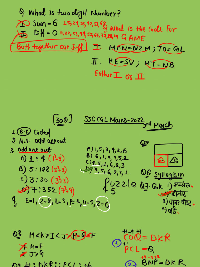 CGL Mains Paper | PDF