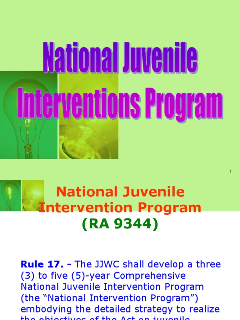 Intervention Program-Cicl REN | Non Governmental Organization | Child ...