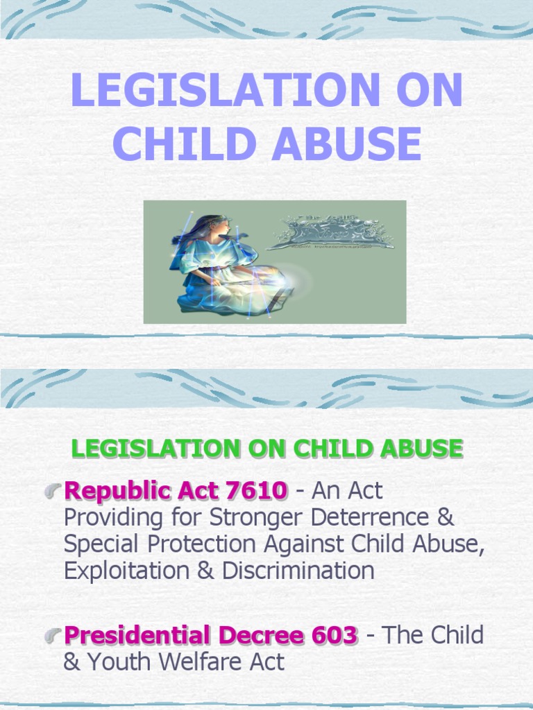 Legislation On Child Abuse | PDF | Child Protection | Child Abuse