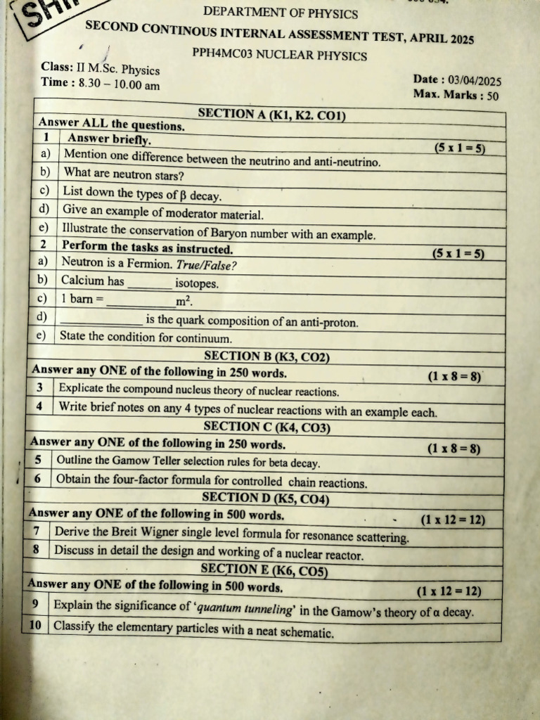 Sem-4 Question Papers | PDF