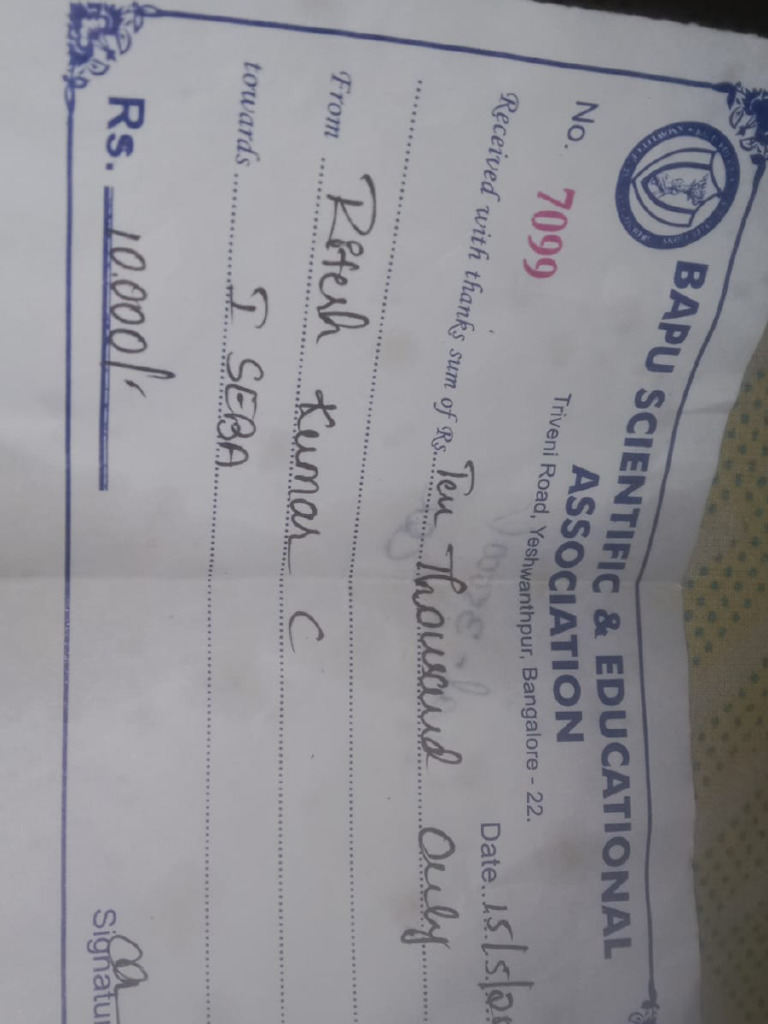 Fees Receipt College - in | PDF