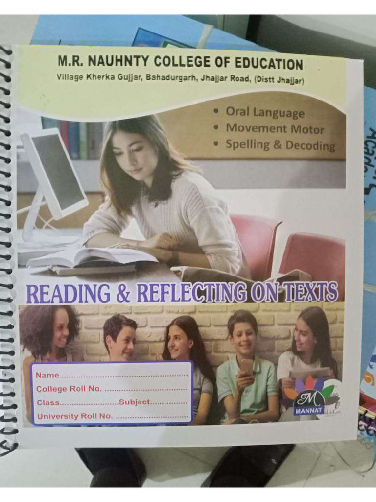 Reading and Reflecting On Texts | PDF