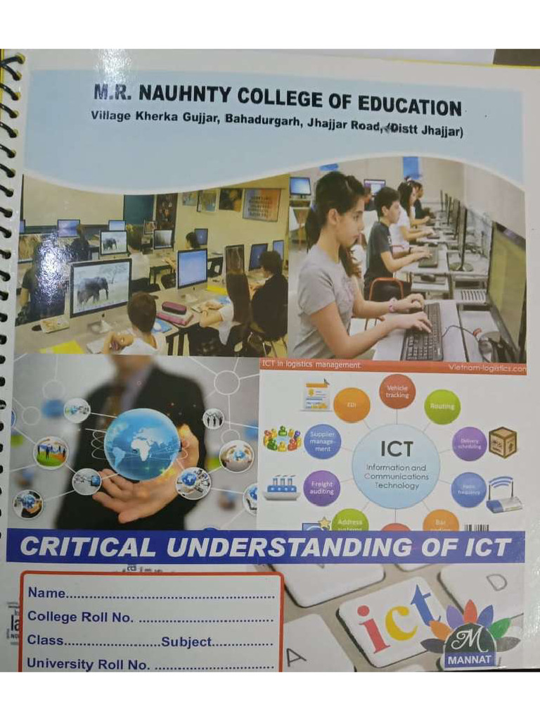Critical Understanding of Ict | PDF