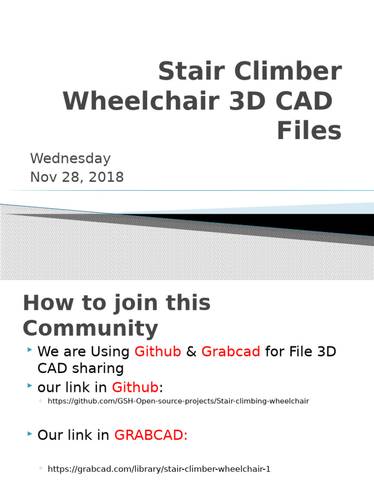 Stair Climber Wheelchair 3D CAD Files | PDF