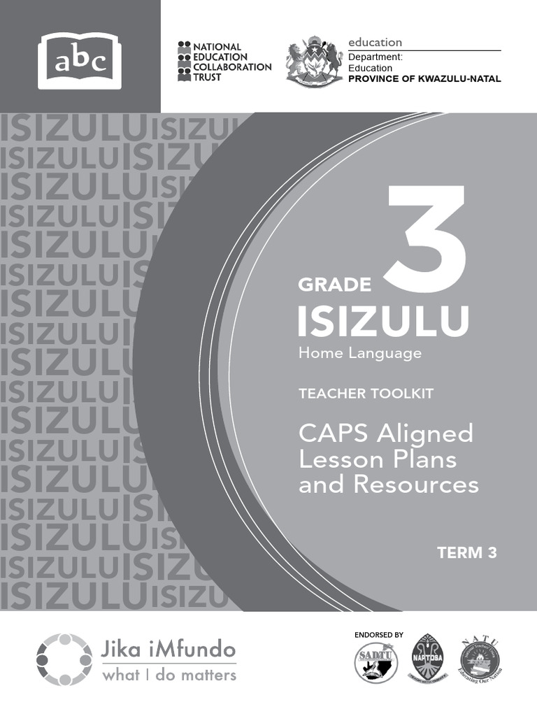 GR 3 IsiZulu LPs 2020 Term 3 WEB | PDF | Phonics | Lesson Plan