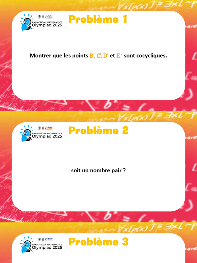 Problèmes mathématiques variés à résoudre | PDF