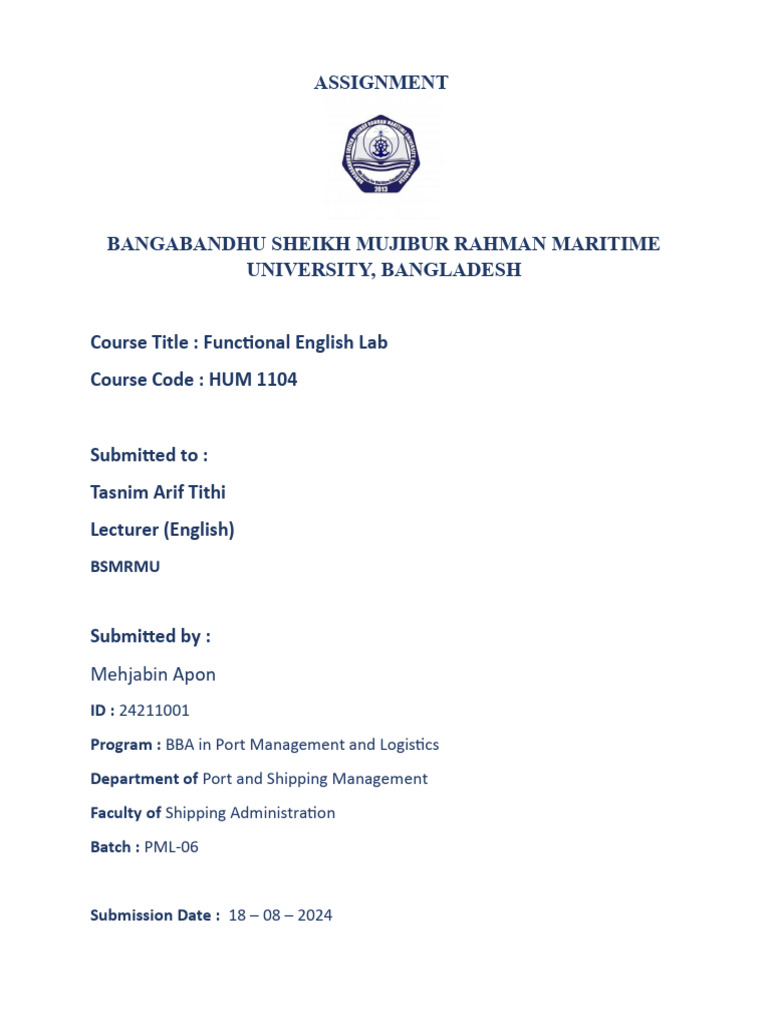 ,mehjabin Apon 24211001.IPA Assignment | PDF