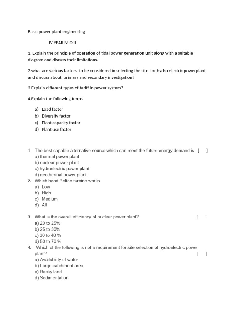 Basic Power Plant Engineering | PDF | Power Station | Electricity ...