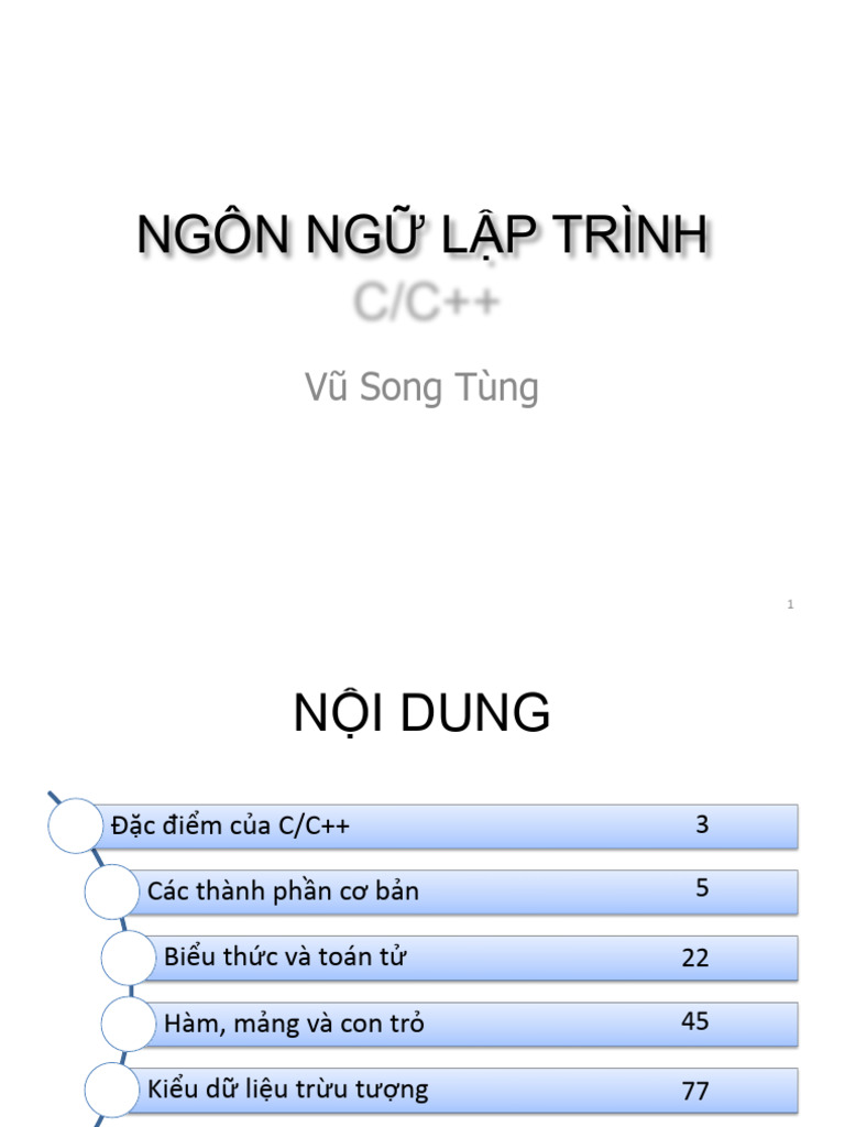 Ngon Ngu Lap Trinh Vu Song Tung Ngon Ngu Lap Trinh Slide VST (Cuuduongthancong - Com) | PDF