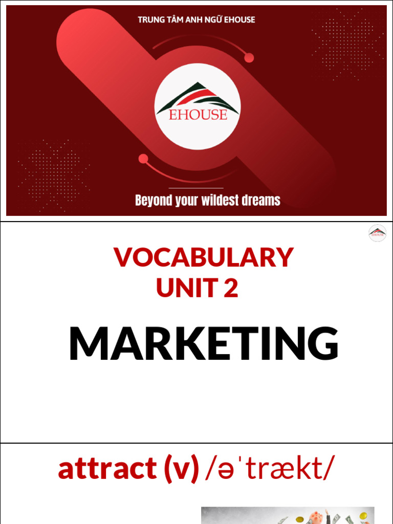 VOCAB. U2. Marketing | PDF
