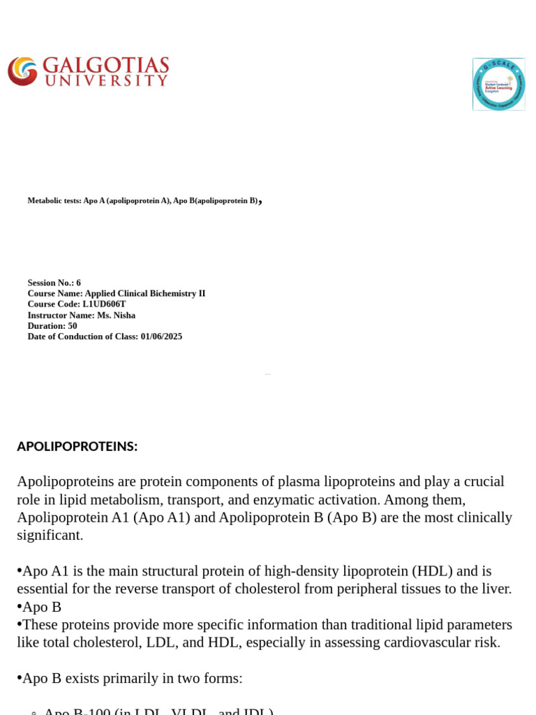 Understanding Apolipoprotein B (Apo B) | PDF | Lipoprotein | Cholesterol