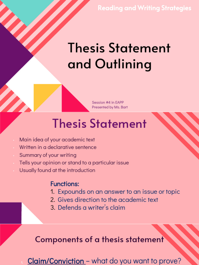 Reading and Writing Strategies PT 2 - Session-4 | PDF | Thesis