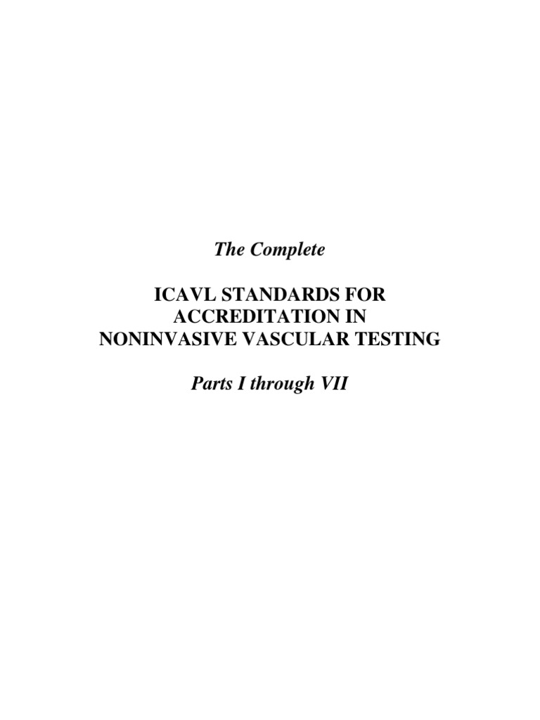 IAC Vascular Testing Standards | PDF | Medical Ultrasound | Medical Imaging