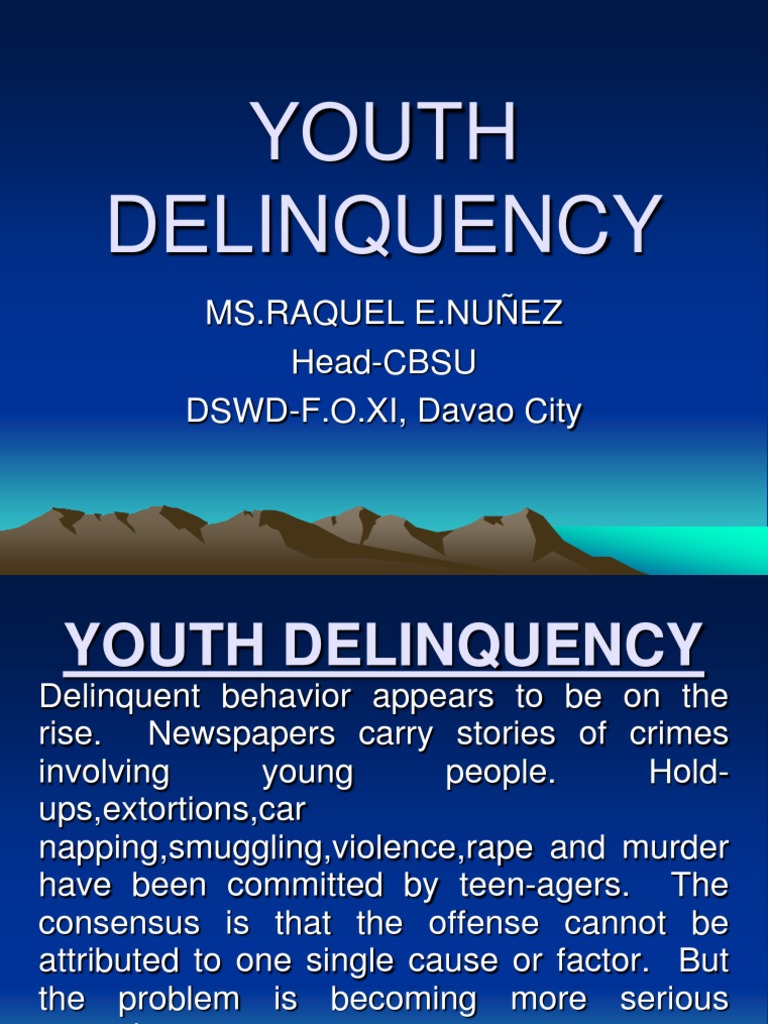 Youth Delinquency | Juvenile Delinquency | Crimes | Free 30-day Trial ...