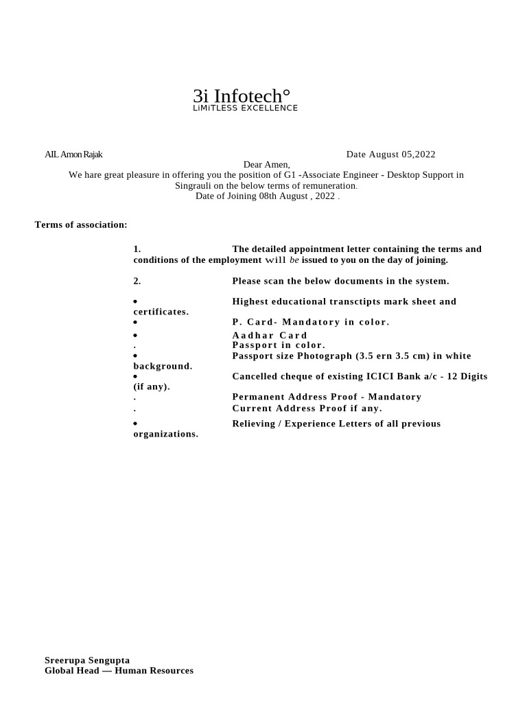Use Letter Head Only Text 2 | PDF
