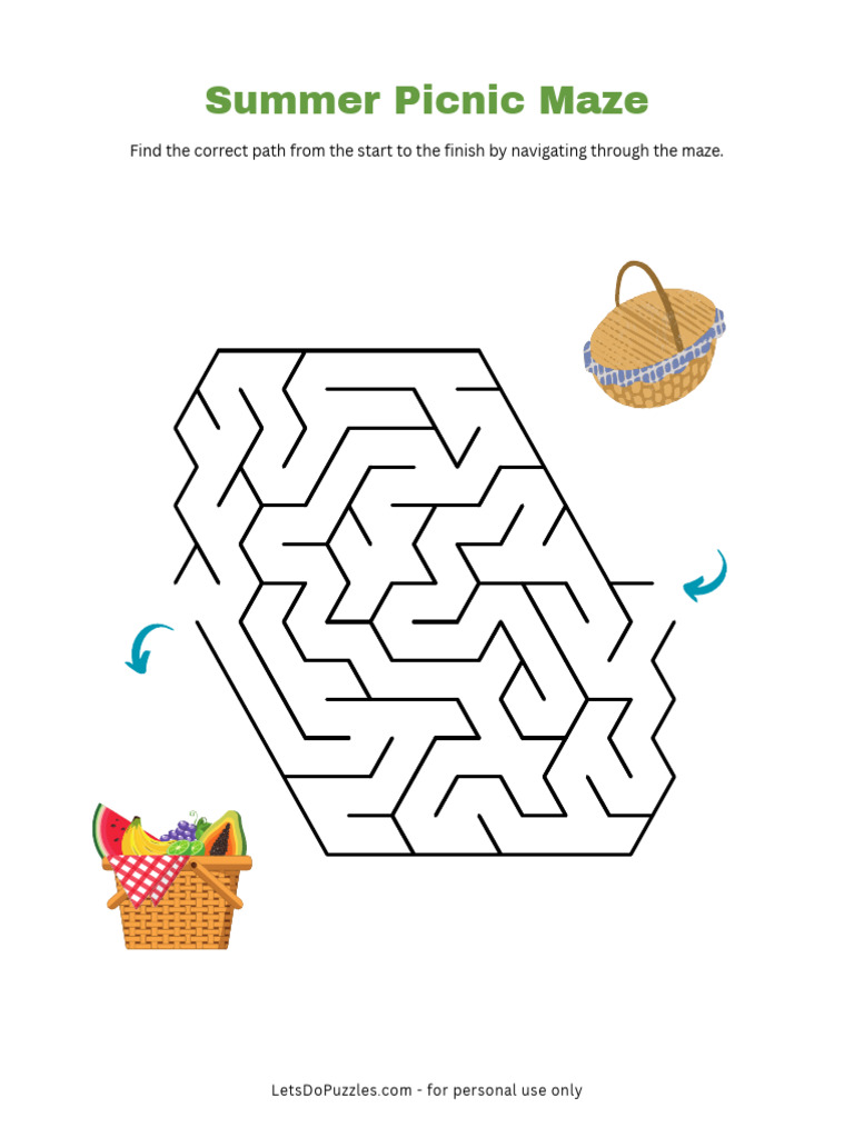 Summer Picnic Maze | PDF