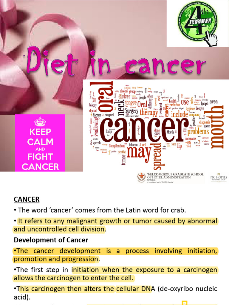 Module 3 Diet In Cancer Pdf Cancer Carcinogen