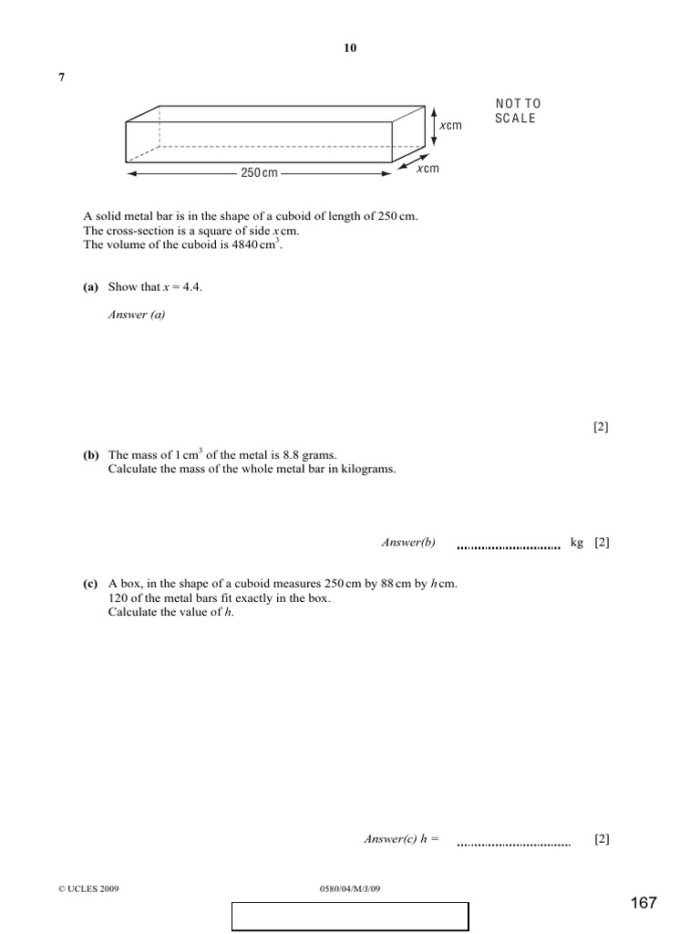 Mensuration HW 27 August 2024 | PDF | Volume | Area