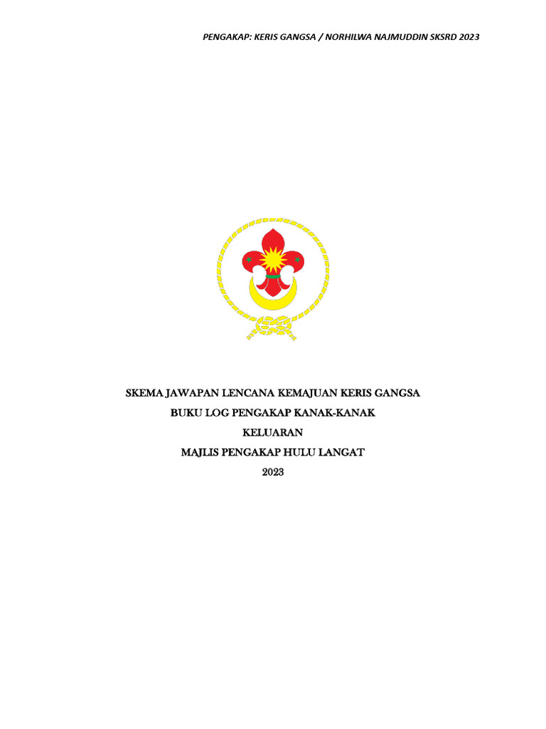 Nota Pengakap Keris Gangsa | PDF