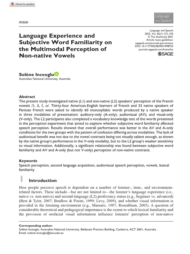 Inceoglu 2021 Language Experience and Subjective Word Familiarity On ...