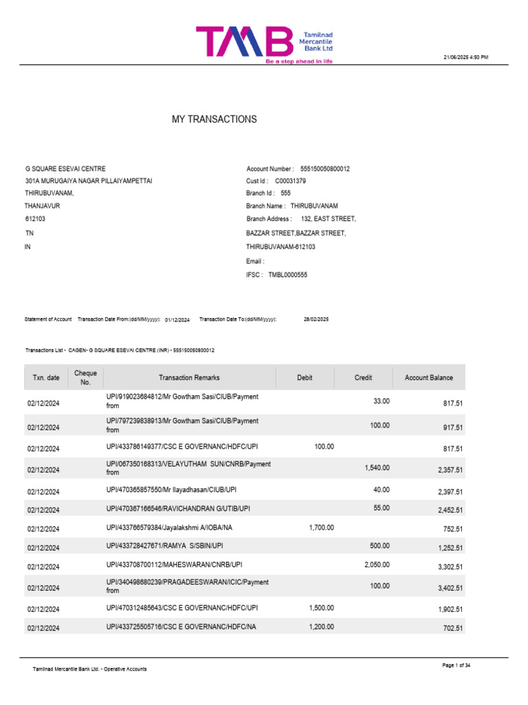 My Transactions | PDF | Personal Finance | Banking Technology