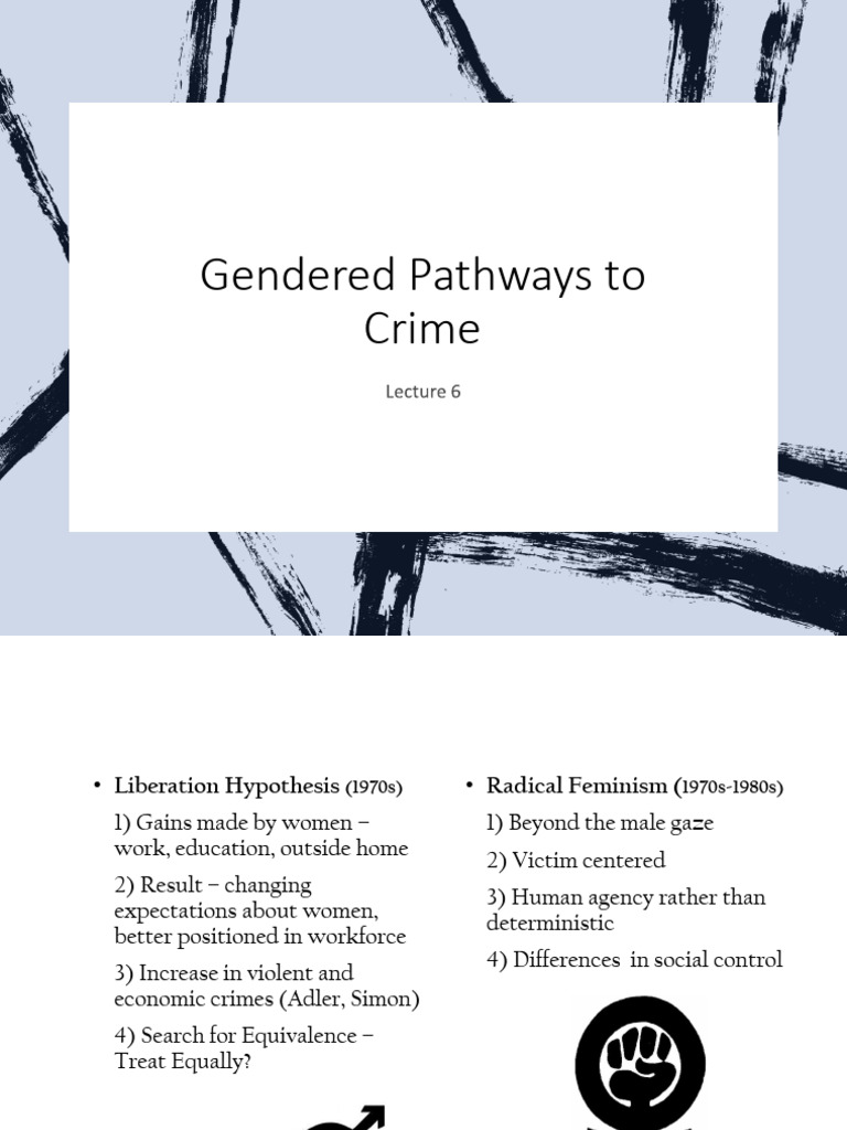 6 - Gendered Pathways To Crime | PDF | Gender | Gender Studies