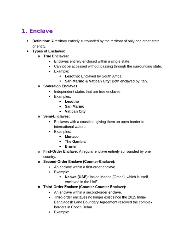 Enclave Si Exclave Word | PDF