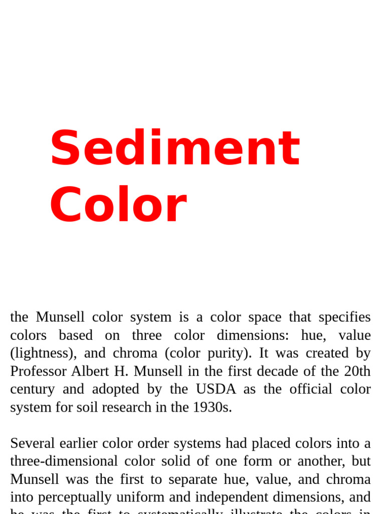 Sediment Color | PDF | Visual System | Vision