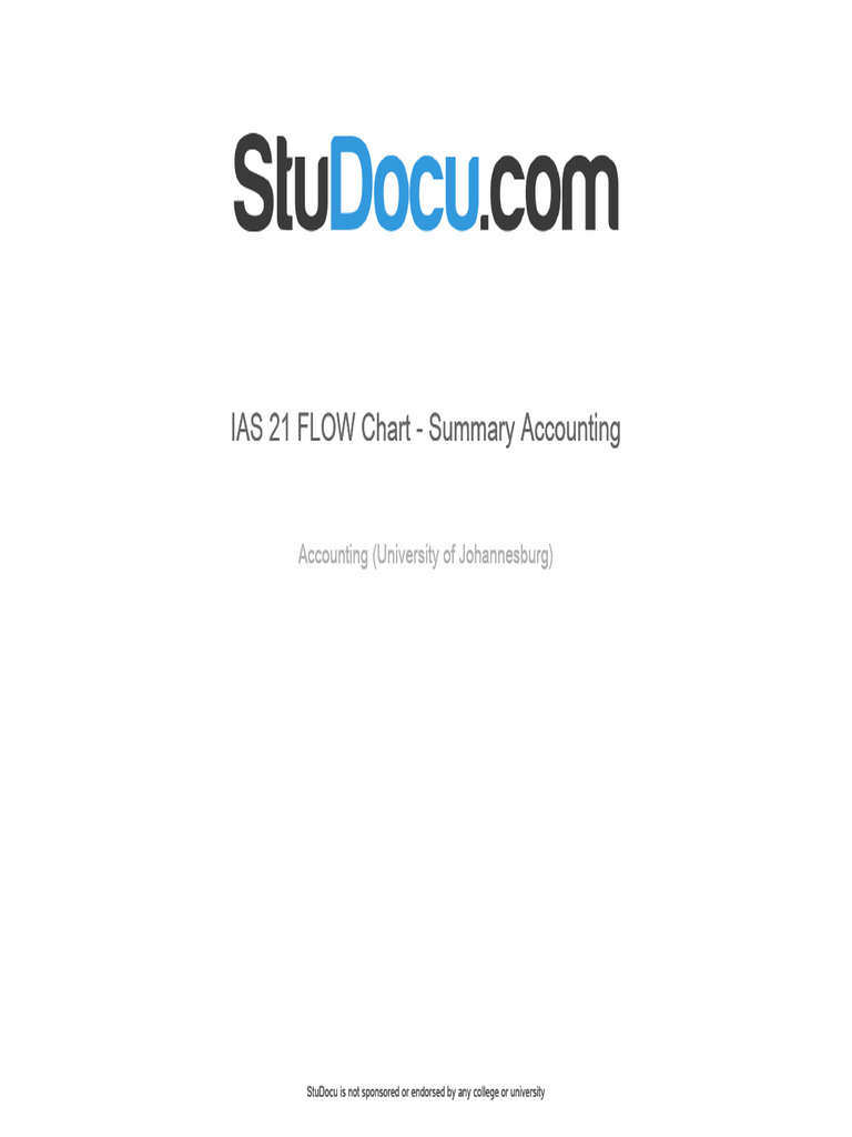 Ias 21 Flow Chart Summary Accounting | PDF