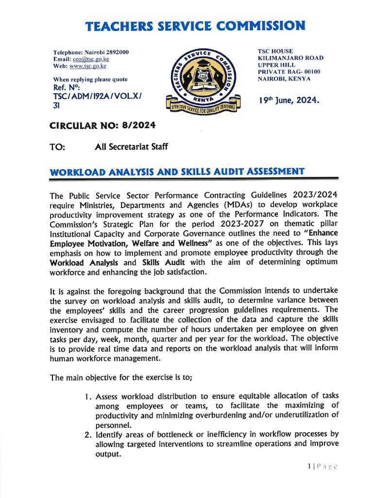 Workload Analysis and Skills Audit Assessment-1 | PDF