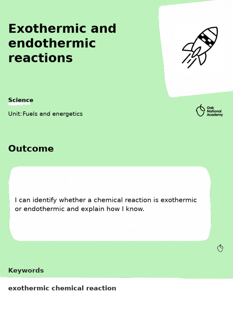 3 Exothermic and Endothermic Chemical Reactions | PDF | Chemical ...