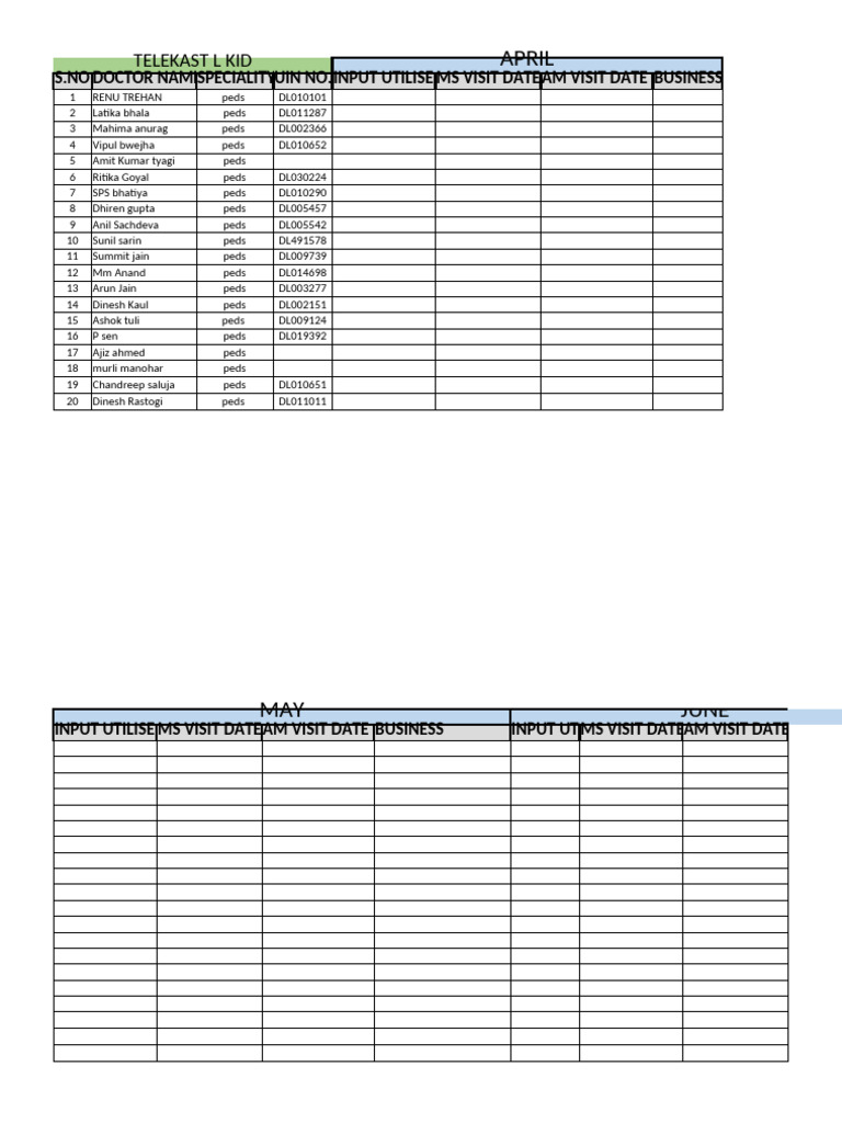 New Input Tracker | PDF