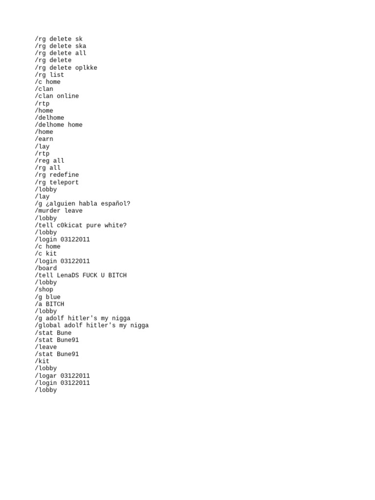 Command History | PDF