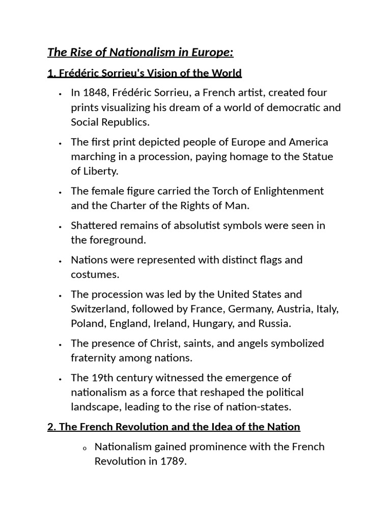 Nationalism's Rise in 19th Century Europe | PDF | Nationalism | Italy