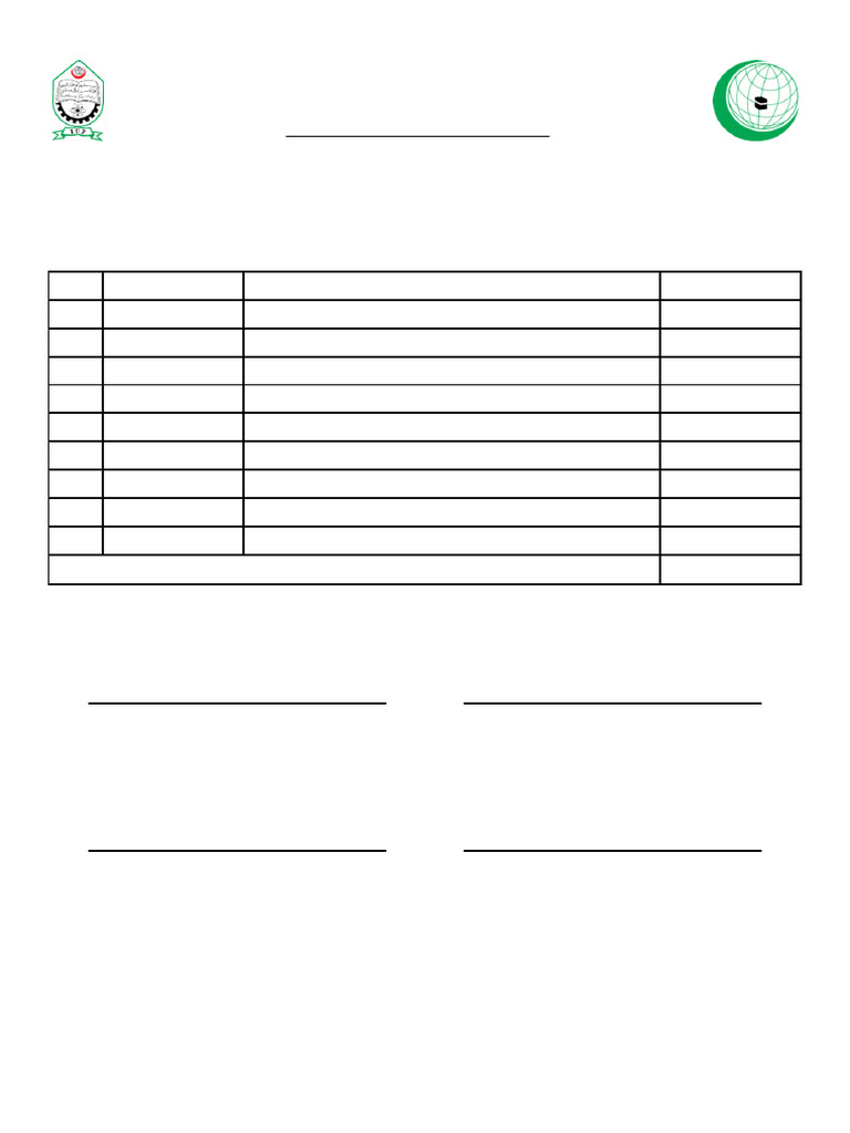IUT BSc Course Registration Form 2023-24 | PDF