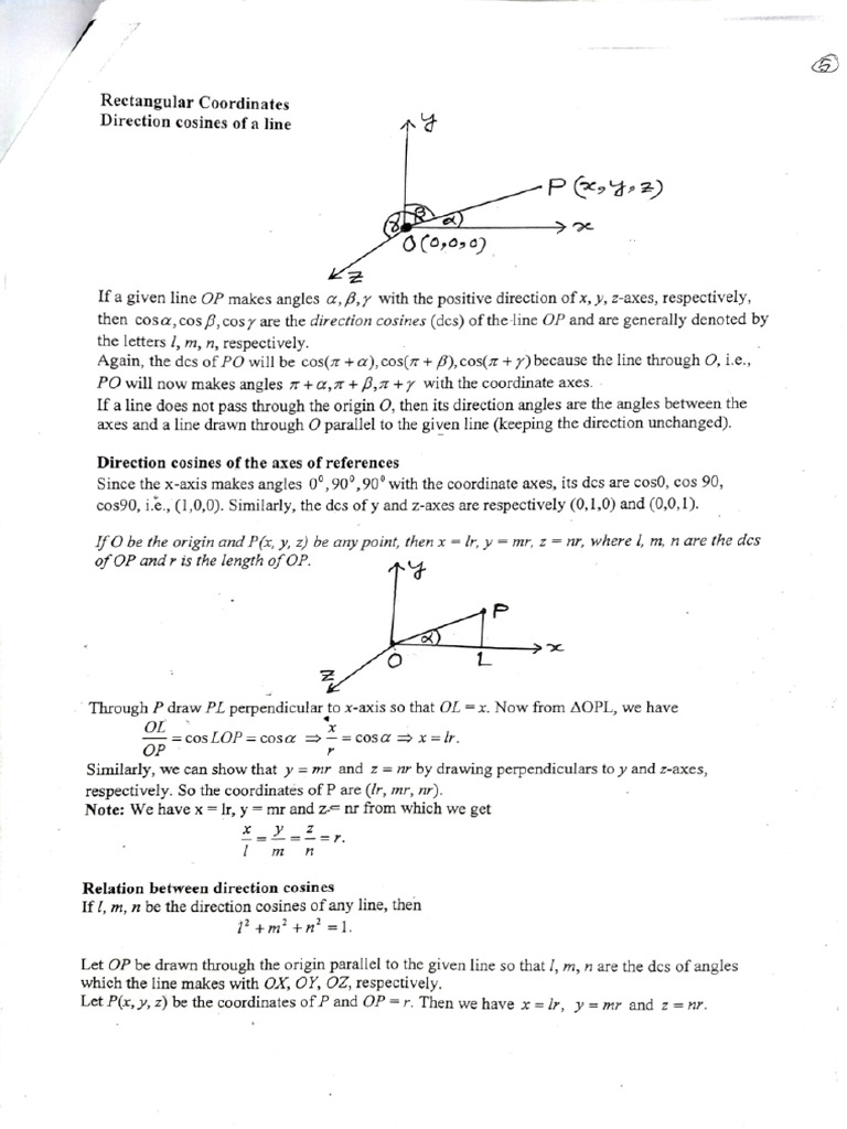 Rectangular Coordinates Scan | PDF