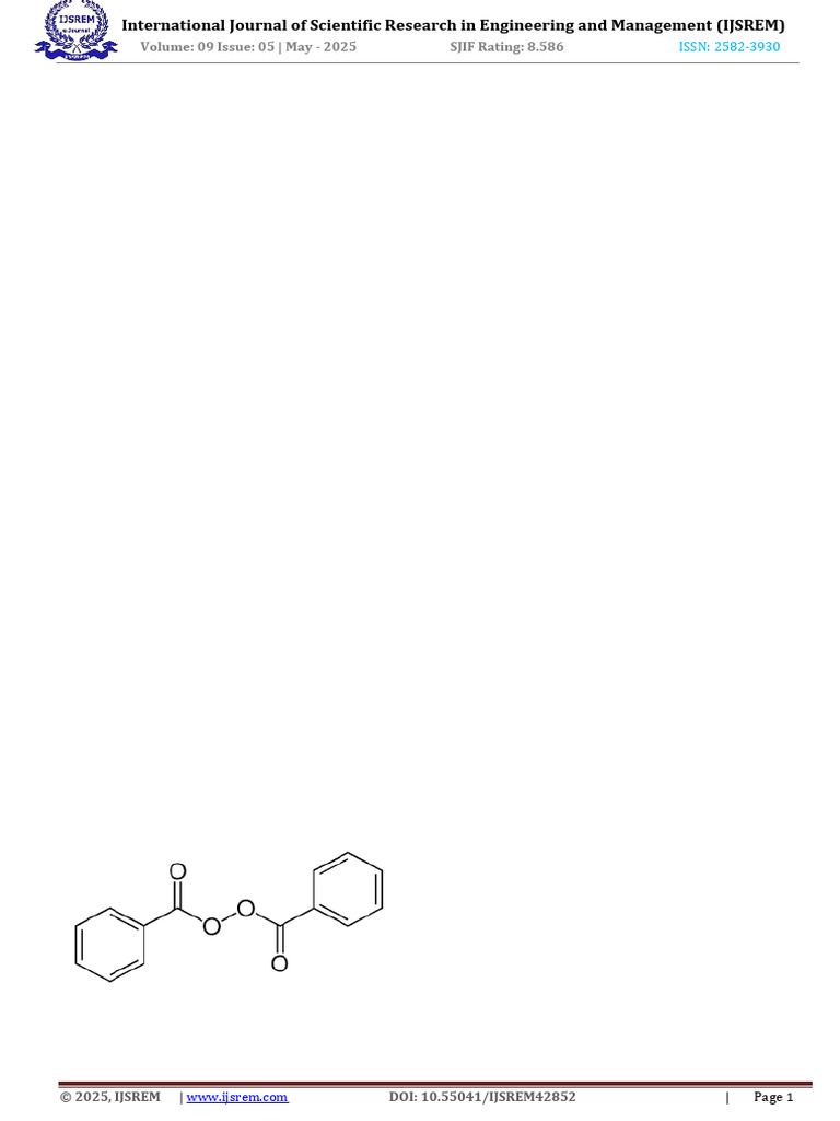 Overview of Benzoyl Peroxide (BPO) As An Acne Treatment | PDF | Topical ...