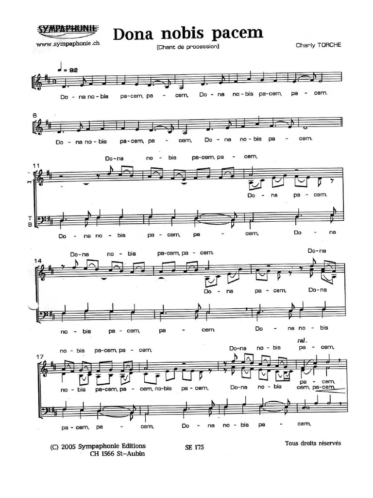 08-Dona Nobis Pacem | PDF