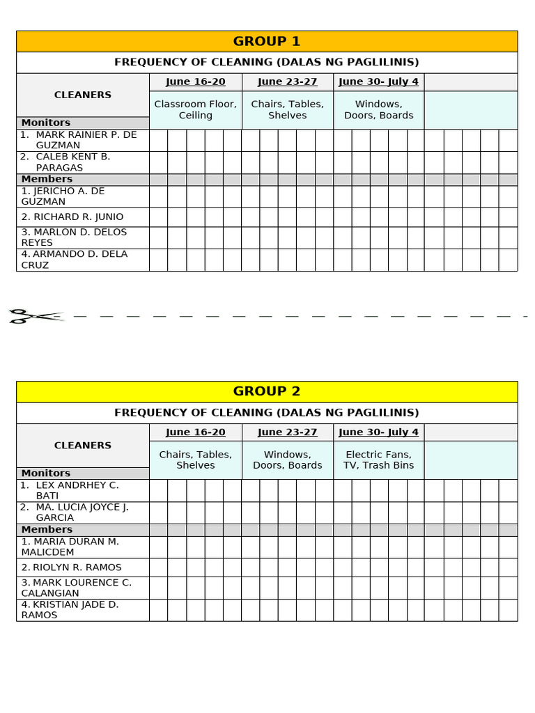 Monitoring Slips For Cleaners | PDF