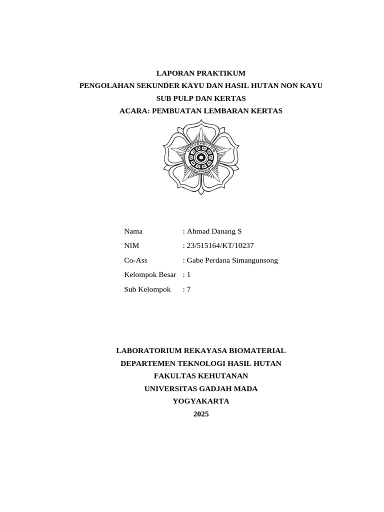 Pembuatan Lembaran Kertas dari Pulp | PDF