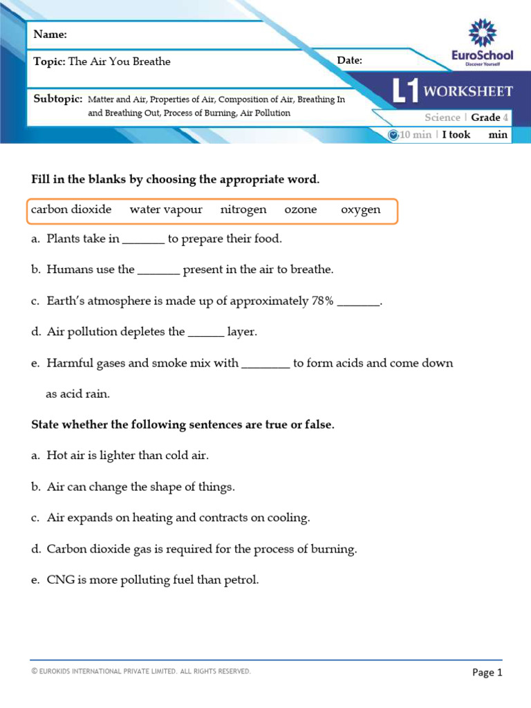 L1 Q The Air Your Breathe-A85Z8mBYCvjH6 | PDF