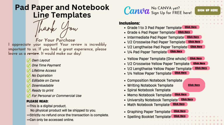 Link-Pad Paper and Notebook Line Template | PDF | Notebook