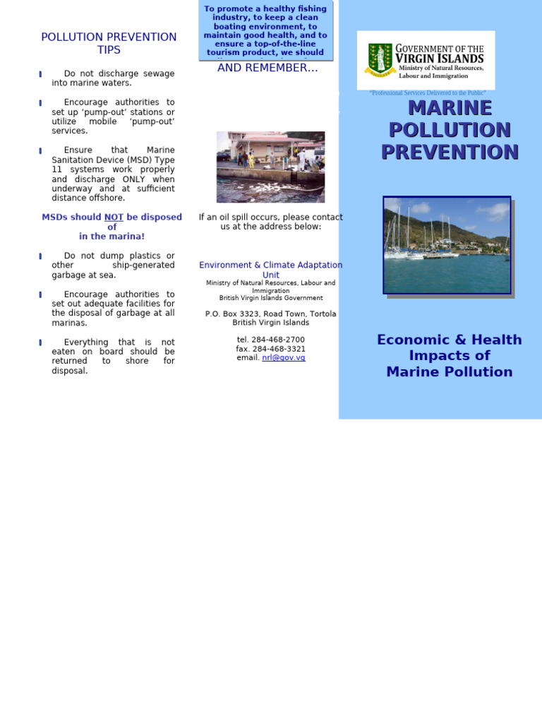 Marine Pollution Prevention Tips | PDF | Water Pollution | Pollution