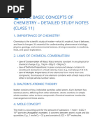 Class 11 Chemistry Chapter 1 Notes | PDF