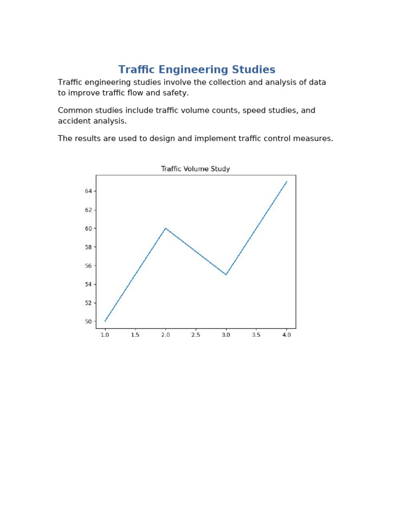 Traffic Engineering Study Overview | PDF