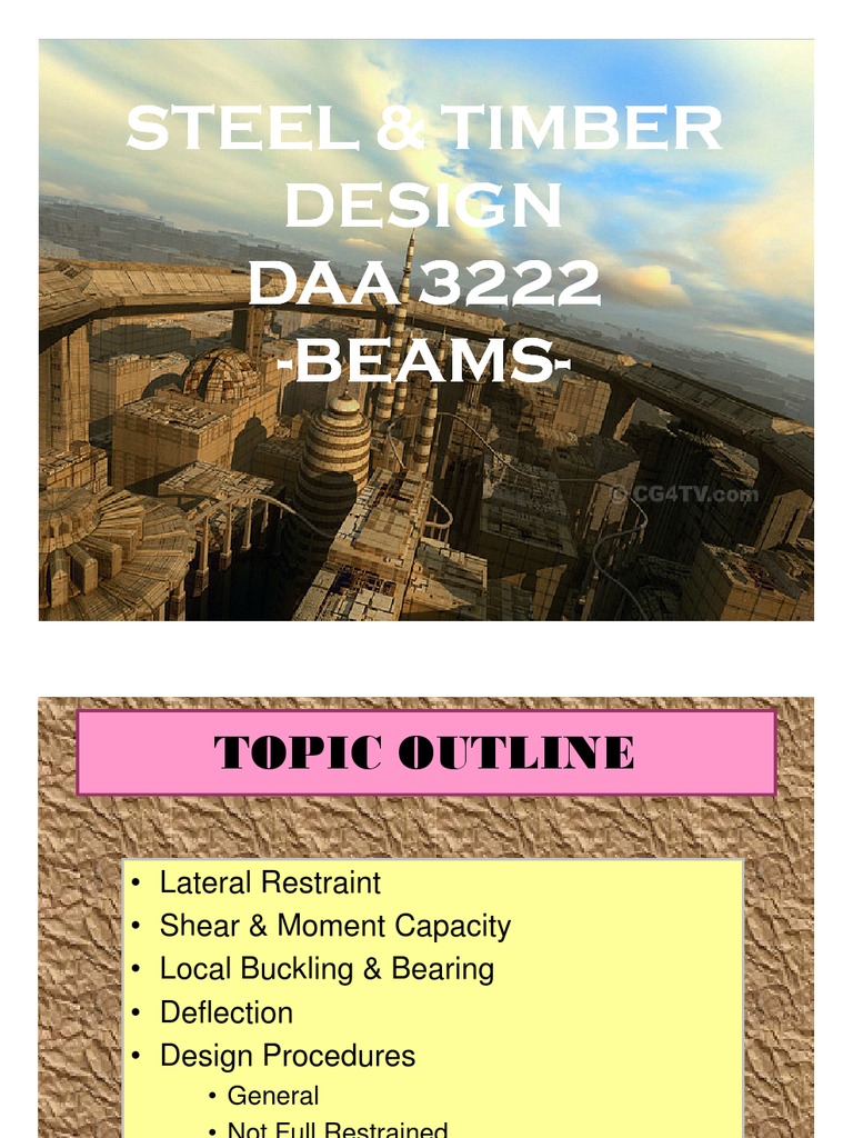 Design of Steel Structure Due To Bending-Beam Steel Structure ...