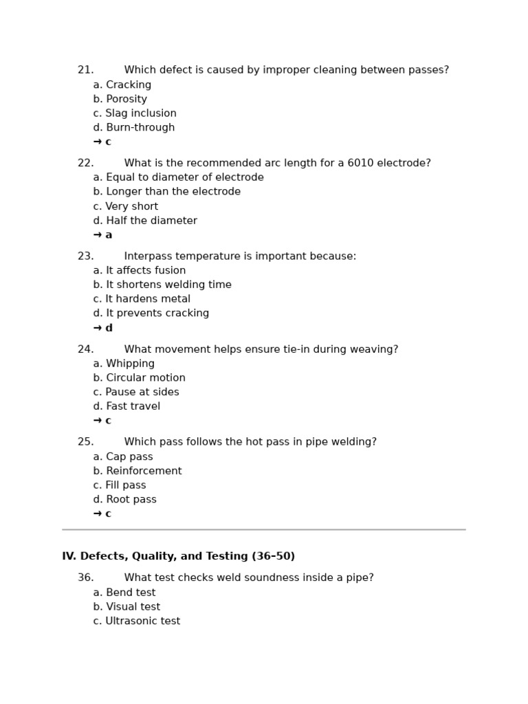 SMAW NC II Quiz - Apply Safety Practices (Part 4) | PDF