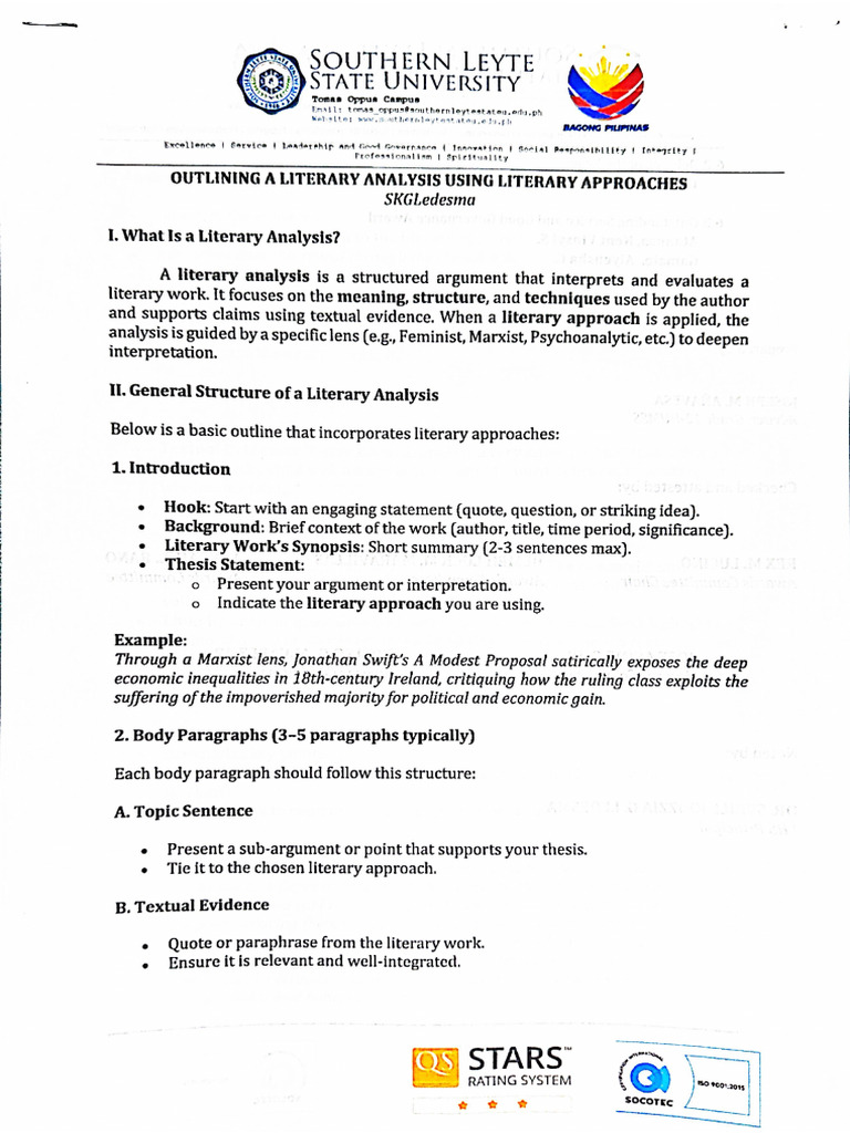 Literary Analysis | PDF